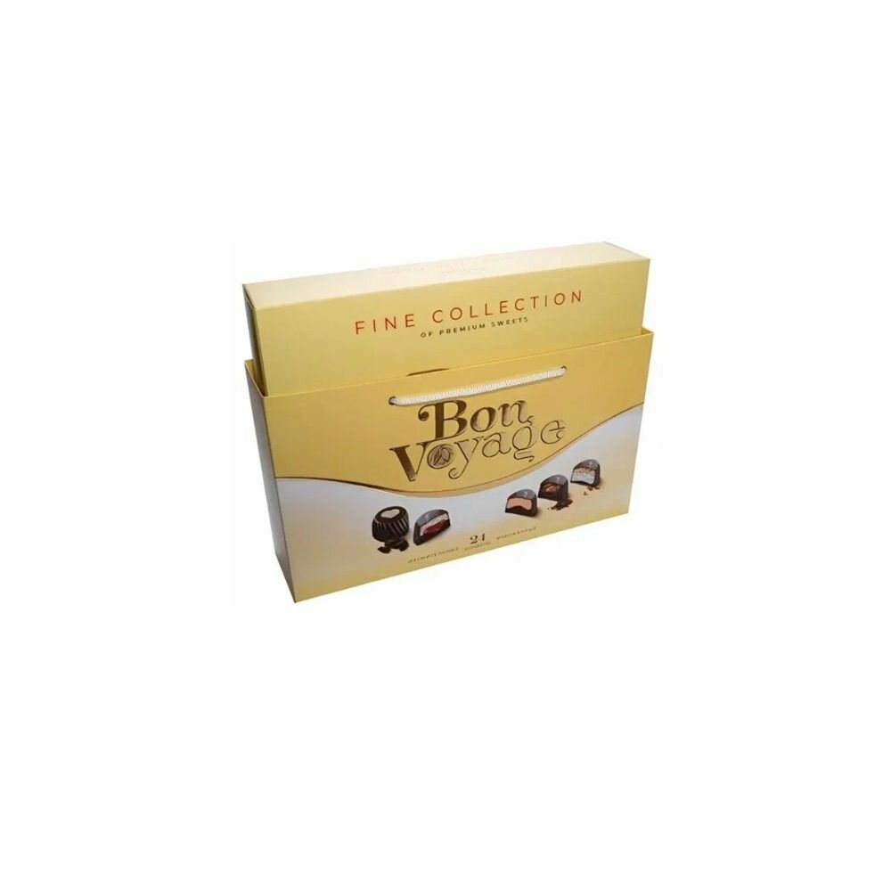 Bon Voyage Набор конфет Premium, бежевая упаковка, 370 г
