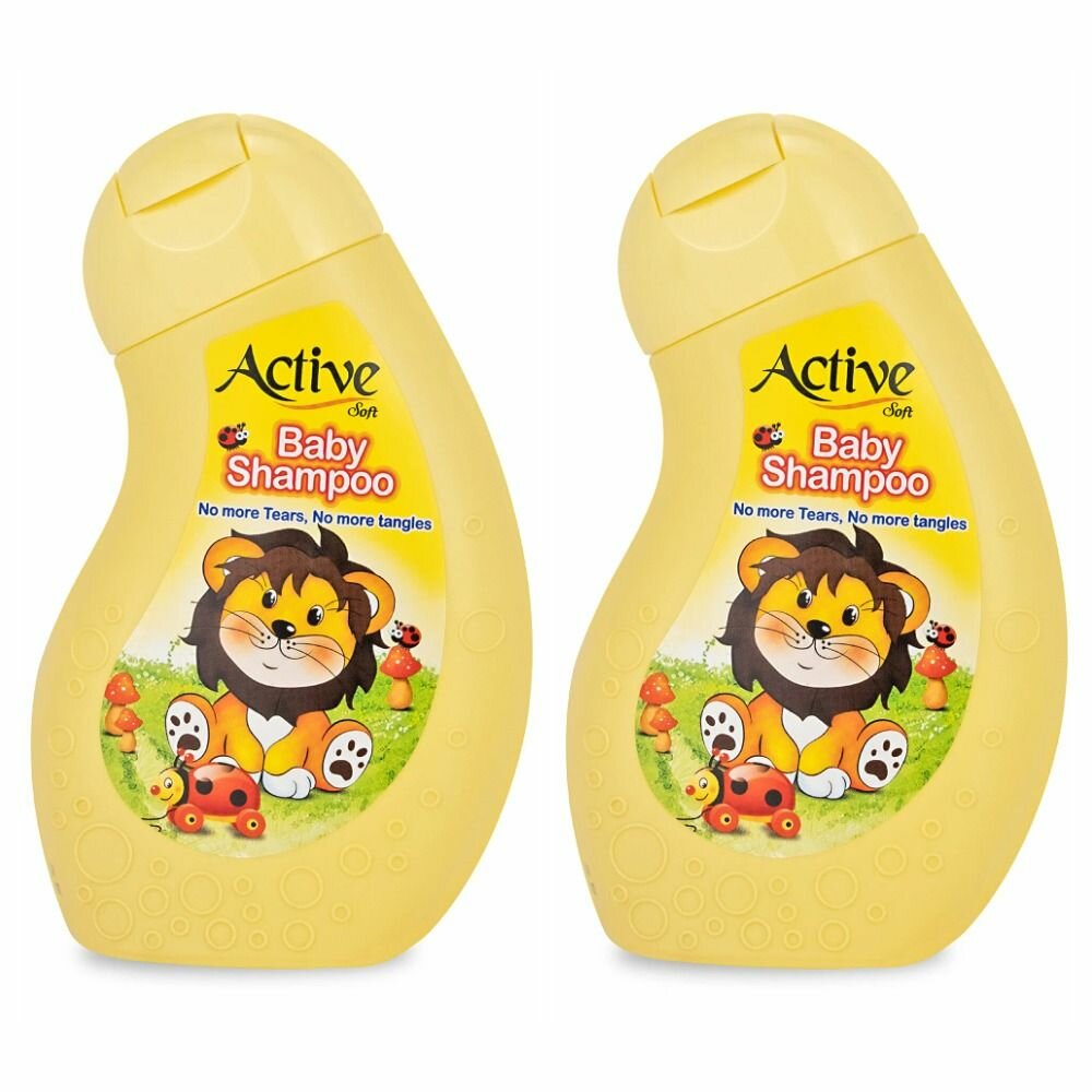 Active Шампунь для волос, детский, Львеночек, Банан, 250 мл, 2 шт
