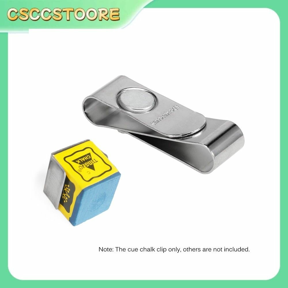 Магнитный держатель мела для бильярда из нержавеющей стали с зажимом