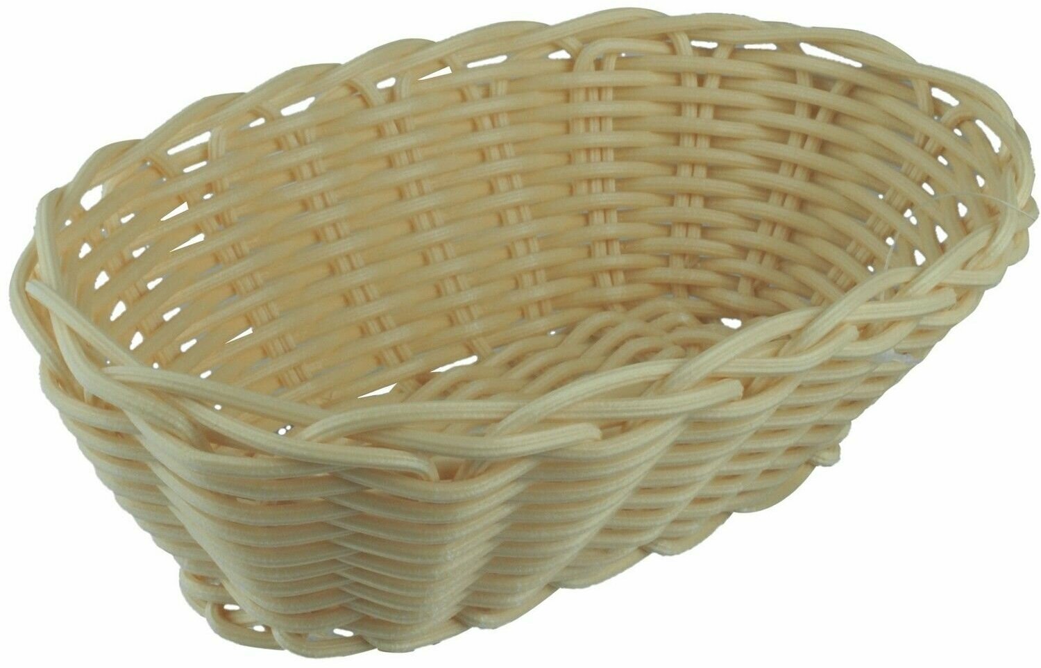 Корзина плетеная для хлеба Prohotel овальная 200х140х65мм, полиротанг, бежевый