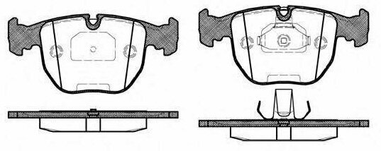 259600 Тормозные колодки Road House, дисковые, передние