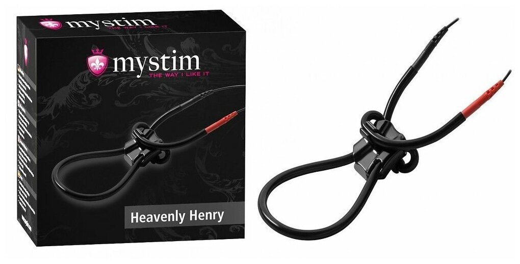 Эрекционное лассо для электростимуляции HEAVENLY HENRY