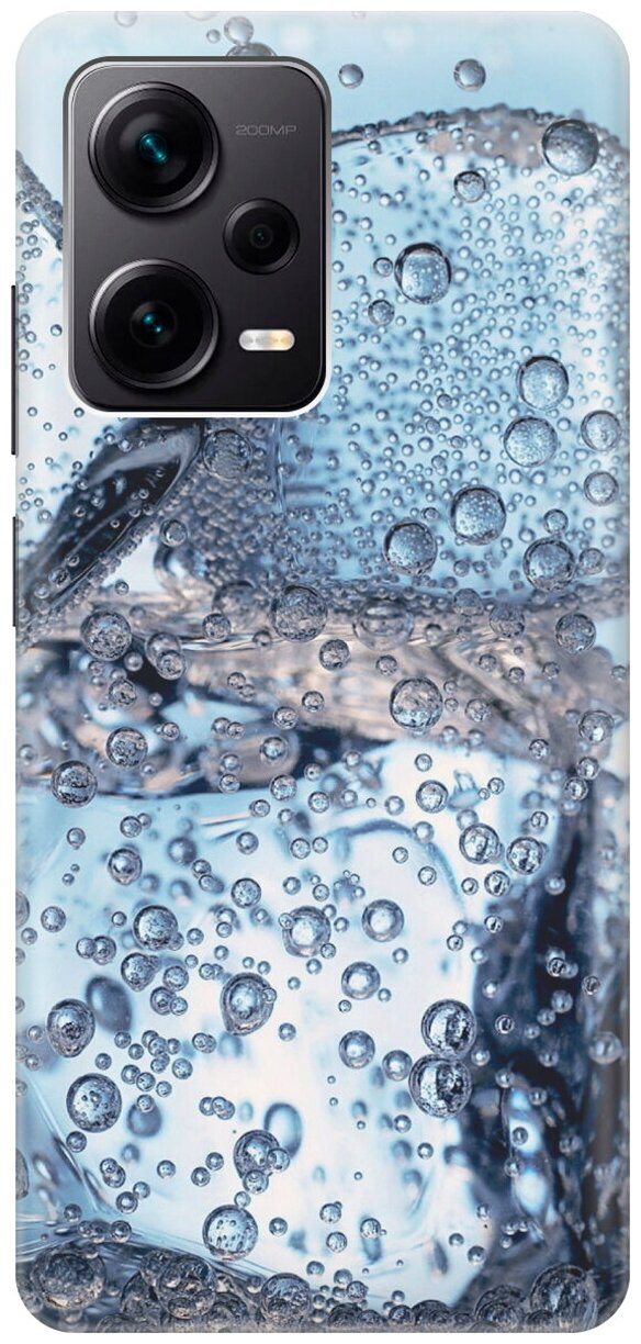 Силиконовый чехол на Xiaomi Redmi Note 12 Pro, Note 12 Pro+, Note 12 Explorer Edition с эффектом блеска "Лед и пузырьки"