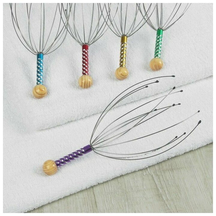 Массажёр «Мурашка» для головы, цвет микс, 261262