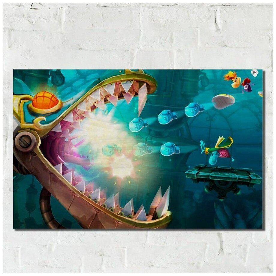 Картина интерьерная на дереве игра Rayman Legends (Рейман Легендс) - 11900