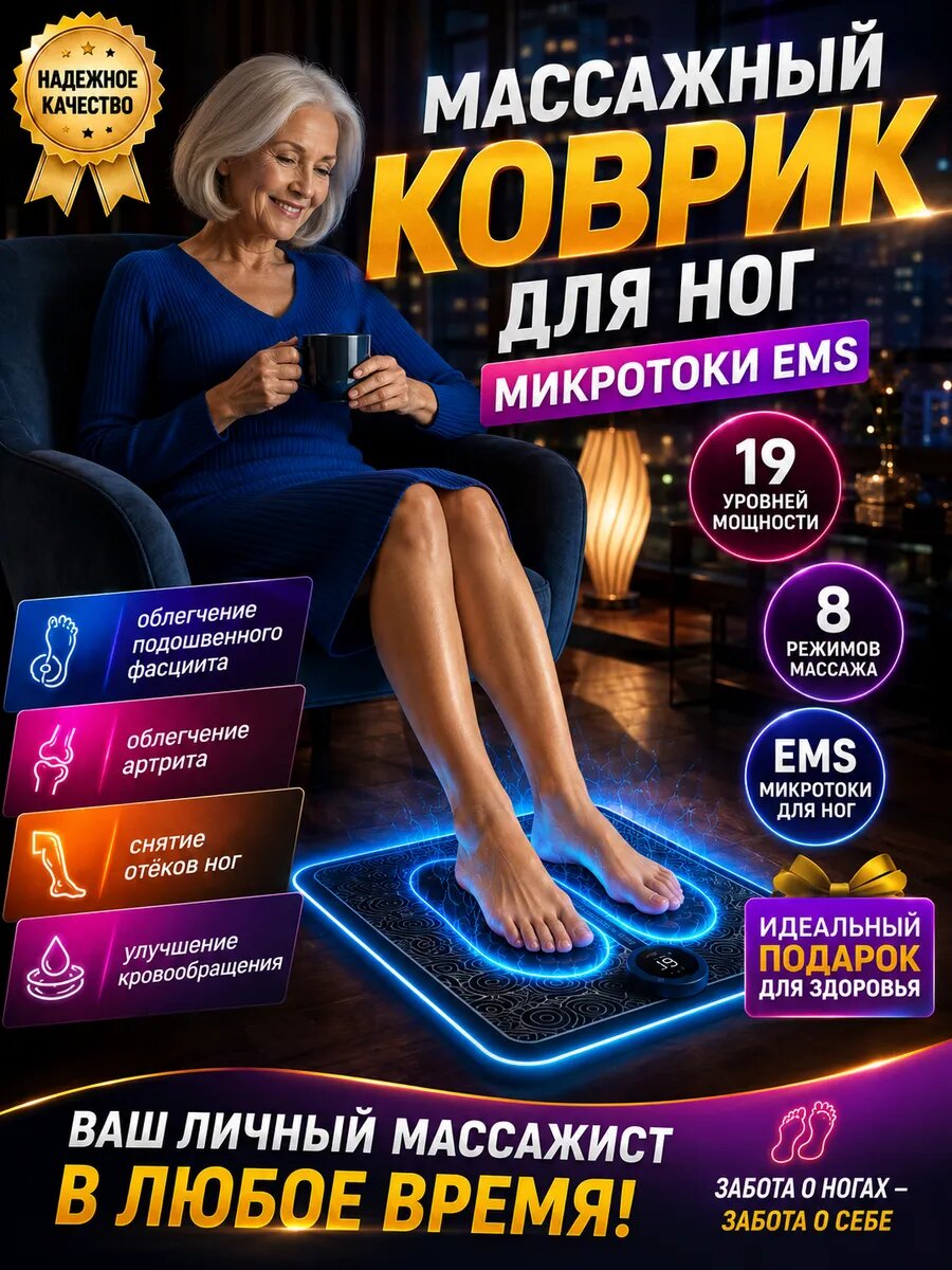 Массажер для ног и ступней электрический блаженство