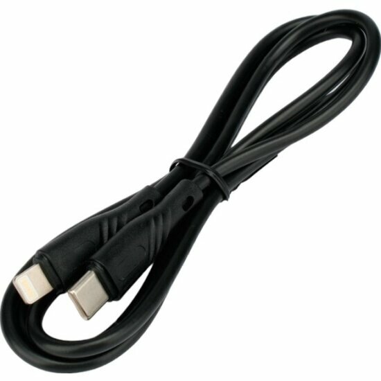 Кабель USB2.0 Cablexpert Type C/Lightning, Classic 0.1, 2.1A, 20Вт, QC3.0, медь 1м, черный, коробка