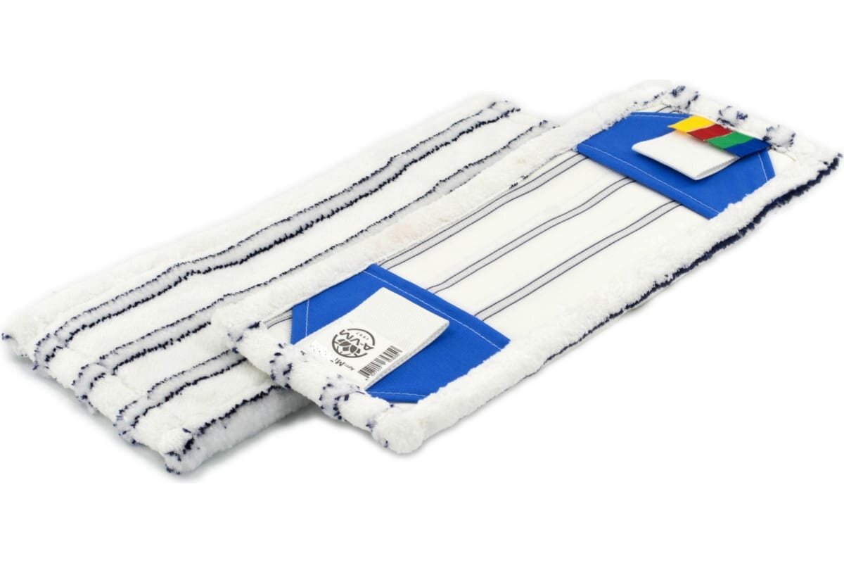 A-VM МОП плоский 50х14 см из микрофибры MF2105 для сухой и влажной уборки дома