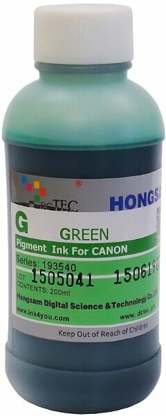 Чернила DCTec пигментные Canon Pro1000 Green (зеленый) 200 мл