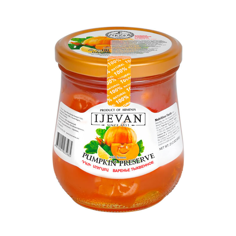 Варенье тыквенное с лимоном IJEVAN Иджеван 600г Армения