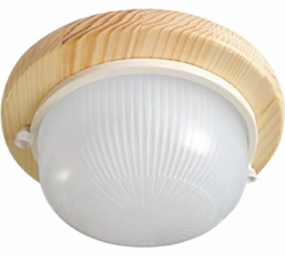 Ecola св-к накладной 1xGX53 дерево Клен круг 220x84 матовый IP65 НБО-03-60-011