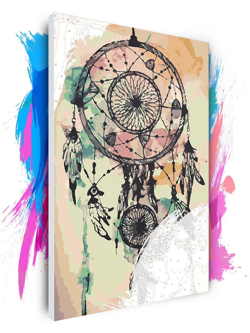 Картина по номерам на холсте Ловец снов, 70 х 100 см