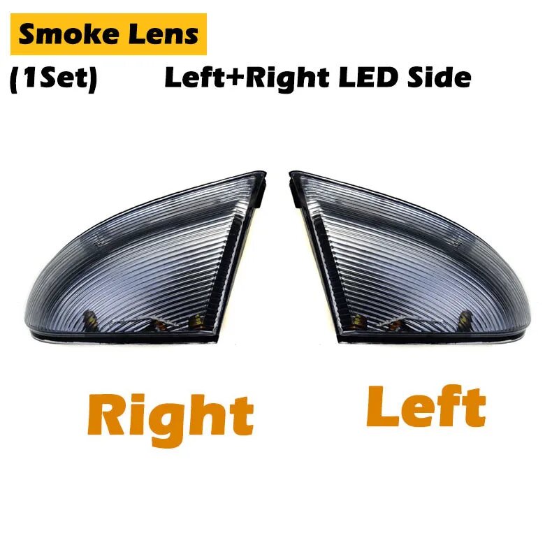 Автомобильное боковое зеркало заднего вида, светодиодный указатель поворота, индикатор заднего вида, мигающий сигнальный светильник для Dodge RAM 1500 2009 ~ 2014 RAM 2500 2010 ~ 2014 2PC R L Smoke