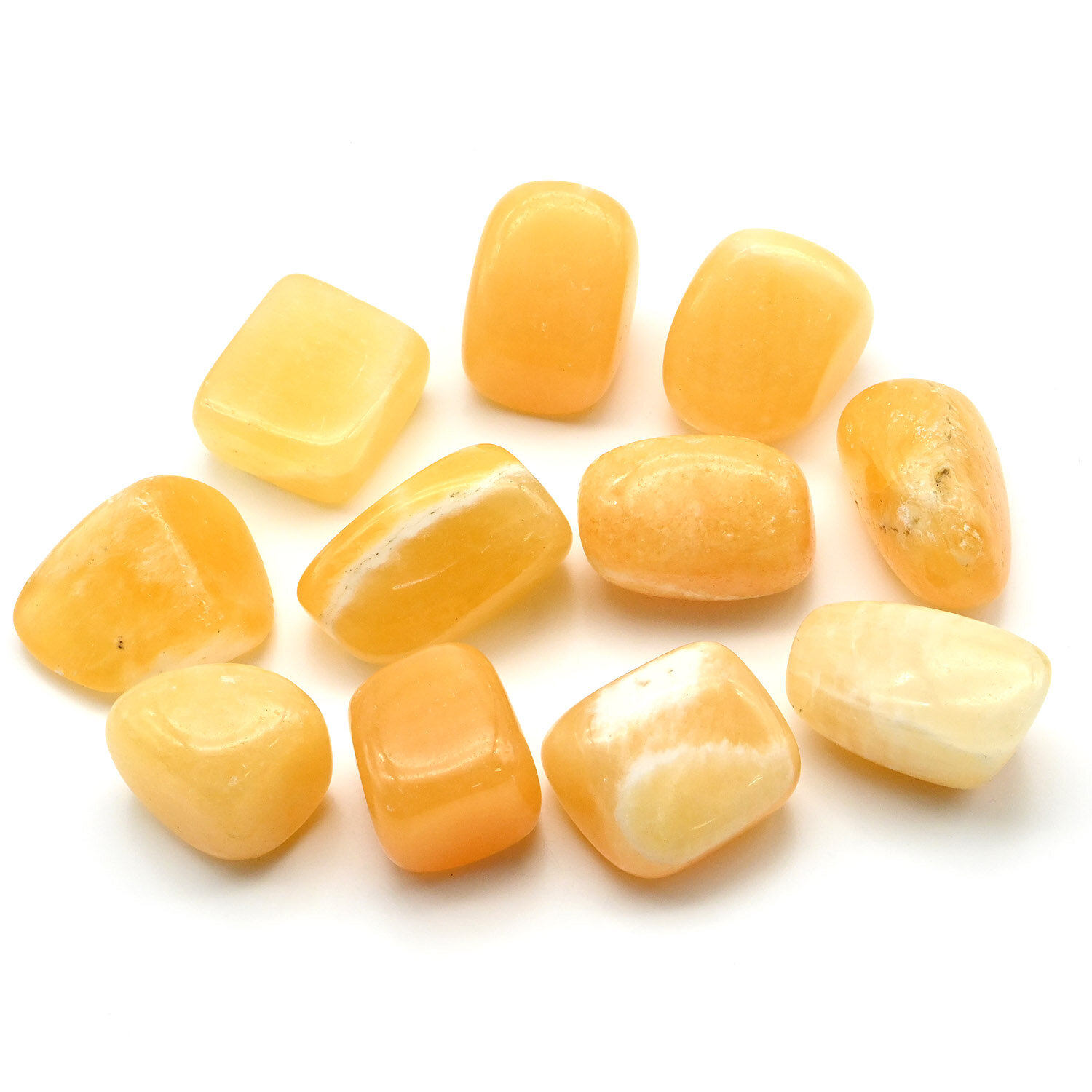 Камень кальцит оранжевый 28*21*15мм, 15-19г (K) .