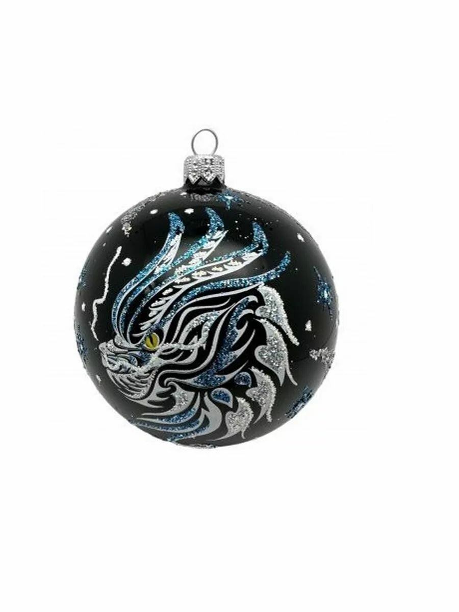 Шар 85мм Зодиак-"Космос", черный