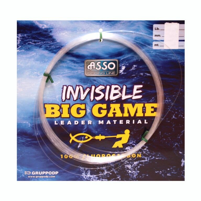 Леска ASSO Invisible Big Game 100% FC 50LB 0.70mm 20m