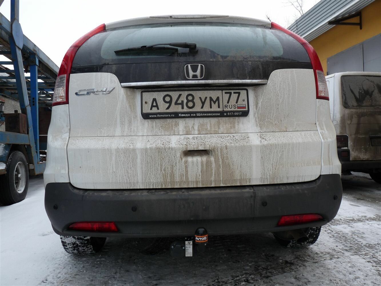 Фаркоп для Honda CR-V SUV 2012г.-2016 (без электрики) (паспорт и сертификат) AvtoS. HN05