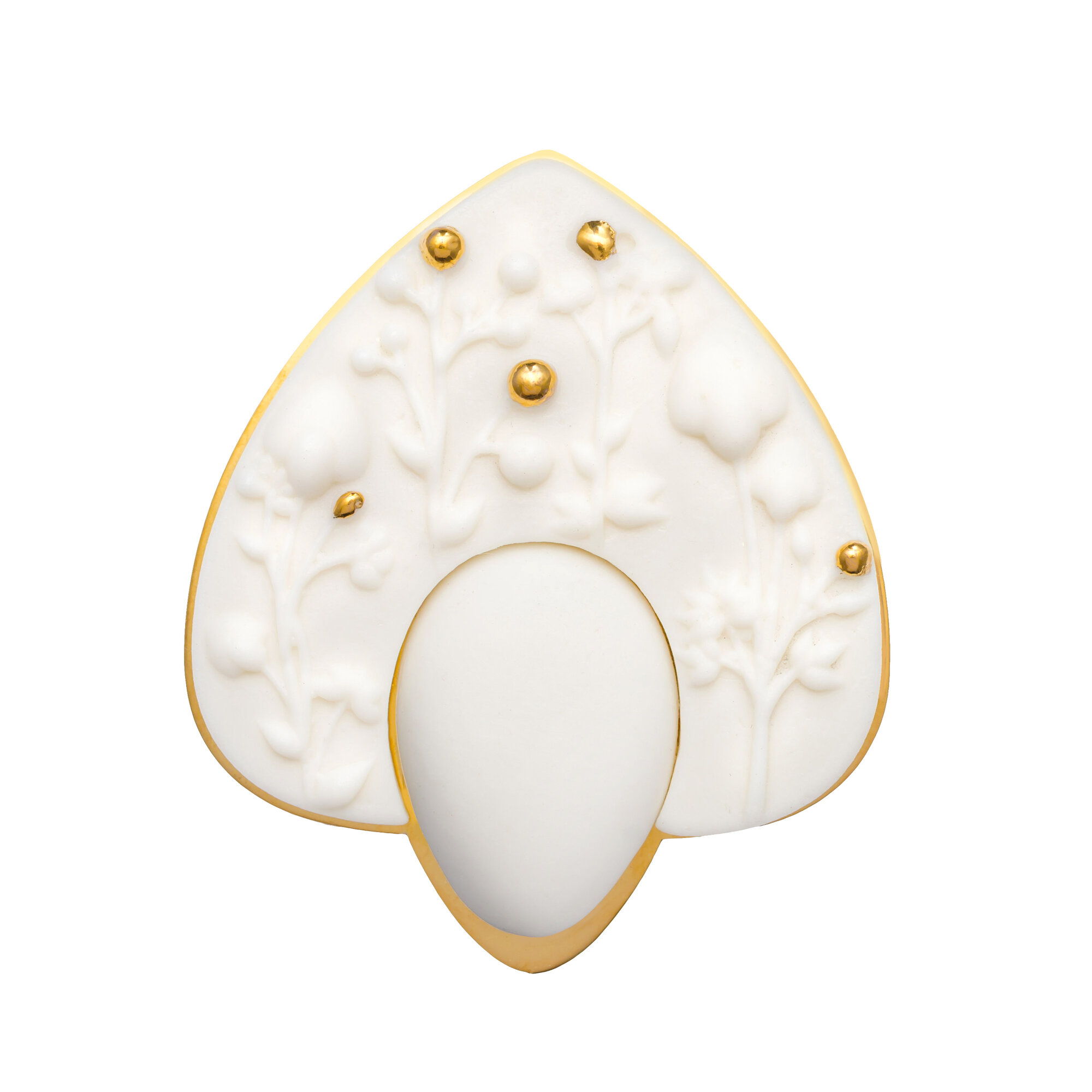 Брошь, фарфор