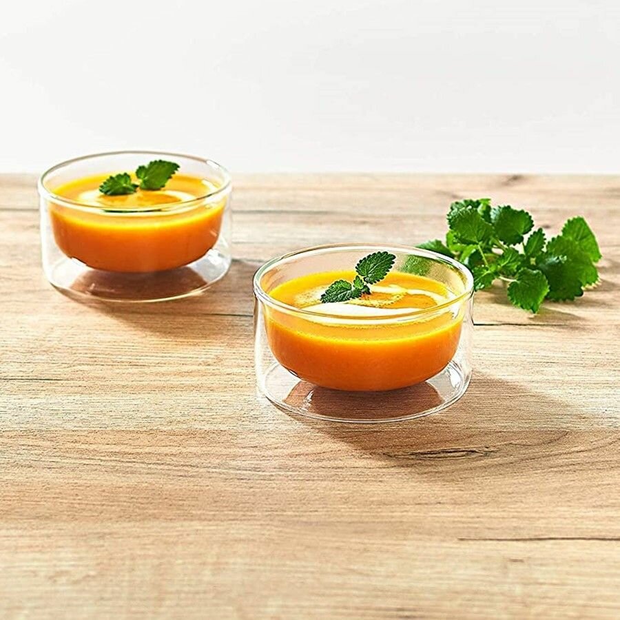 Набор креманок 300 мл (2 шт) ALFI, серия GLASSMOTION - боросиликатное стекло, для мороженого, варенья, десертов, салата.