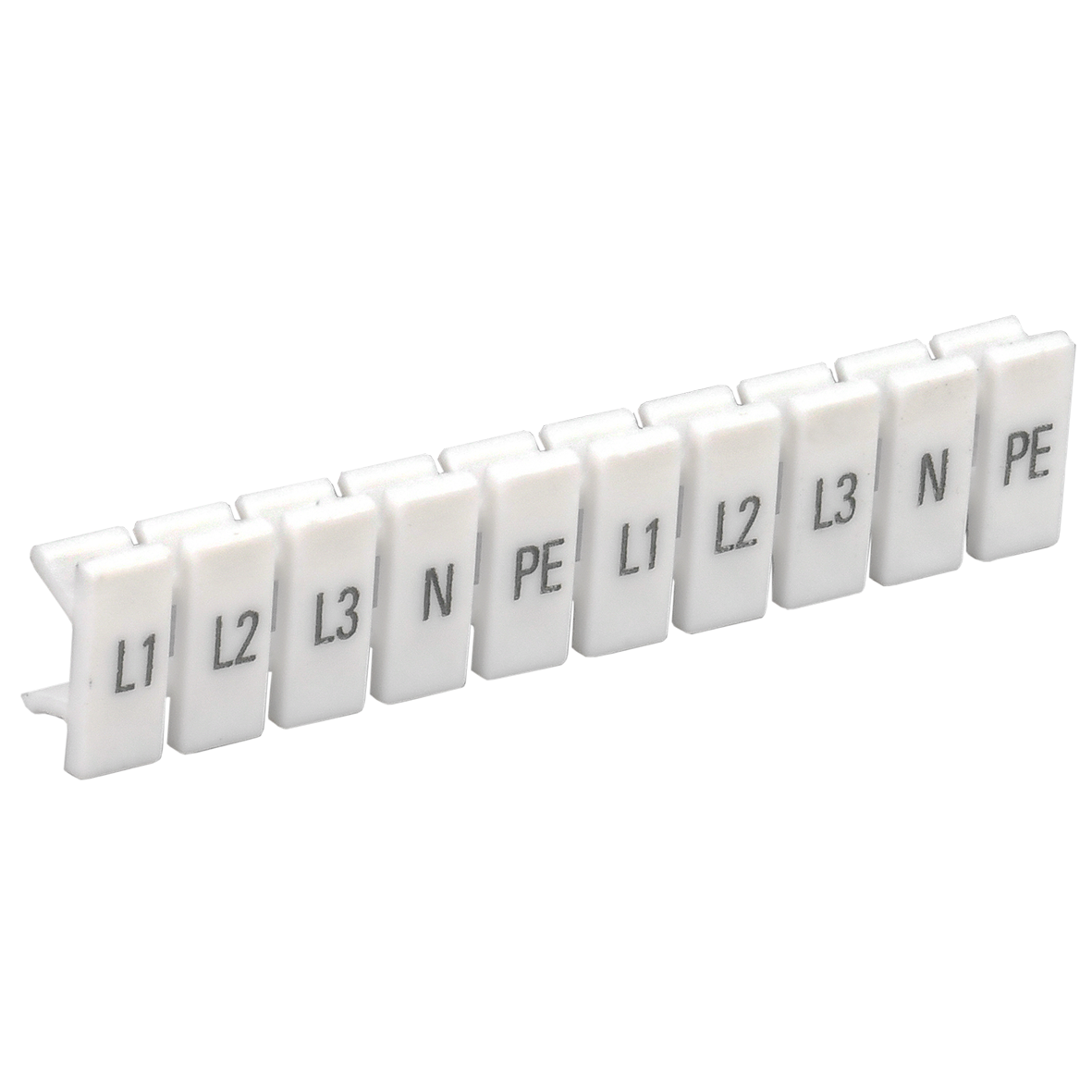 Маркеры для КПИ-1,5мм2 с символами "L1, L2, L3, N, PE", IEK YZN11M-001-K00-A (10 шт.)