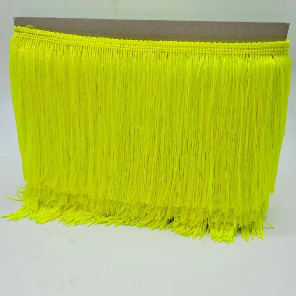 Черная кружевная бахрома ChengBright Светло-желтый, Fluorescent yellow, 5Meters