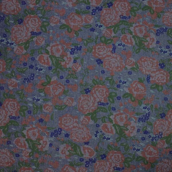 Ткань джинсовая, с принтом, хлопок 97%, эластан 3%, 1,33 x 3 м