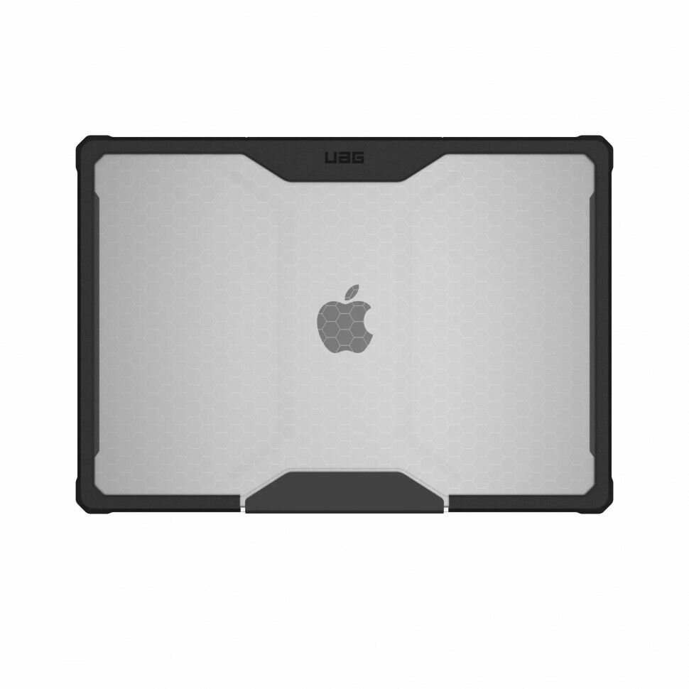Чехол Uag PLYO для MacBook Pro 14" (M1/M2/M3 MAX & PRO) (2021-2024), прозрачный (Ice)