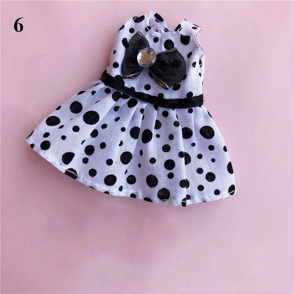 Мини-милая кукольная одежда, платья для куклы 16-17 см, модная юбка для Ob11 Gsc 1/12 Bjd Molly Body, аксессуары для одежды