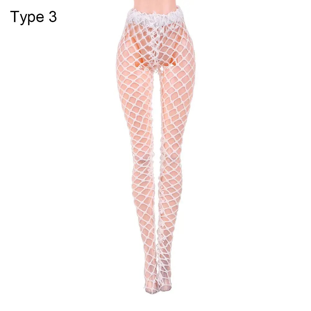 Шелковые чулки для кукол 1/6 Белый, Type 3