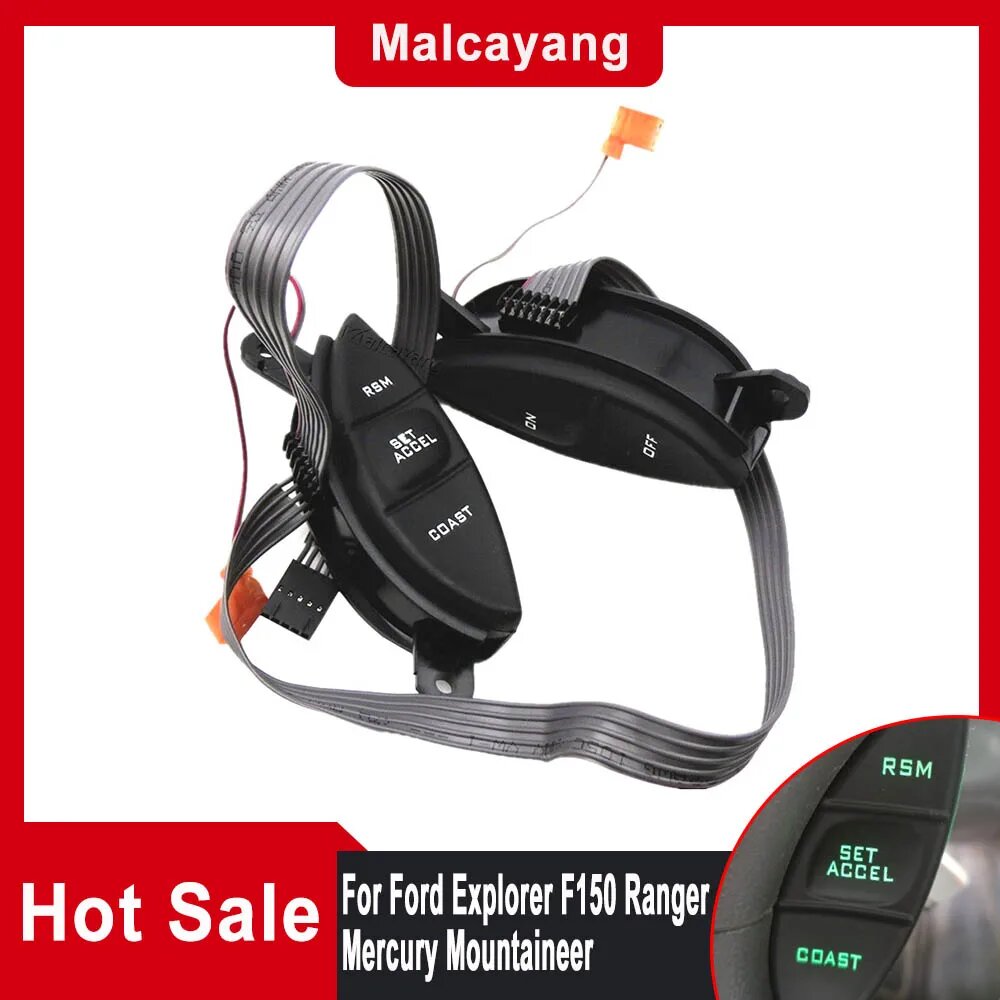 Кнопки переключателя круиз-контроля на рулевом колесе автомобиля F87Z-9C888-BB для Ford Explorer Sport Trac Ranger 1998 1999 2000 2001 2002 2003