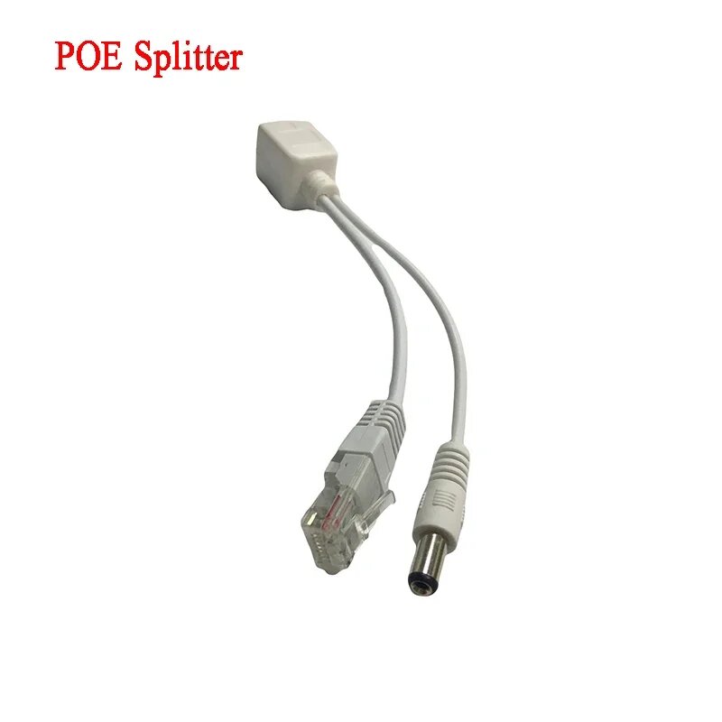 Кабель POE пассивного питания RJ45 12-48 В White POE Splitter
