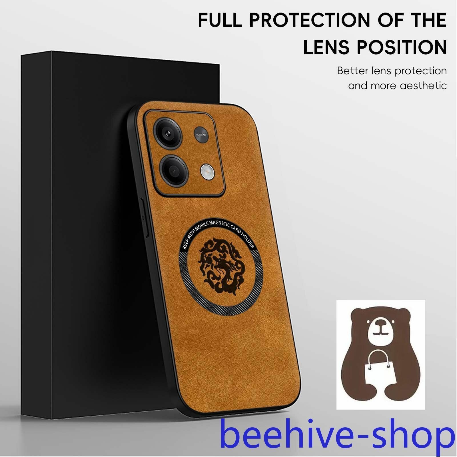 Чехол на Xiaomi Redmi Note 13 5G / Редми Нот 13 5G , Высококачественная кожа/Корпус телефона Redmi Note 13 5G