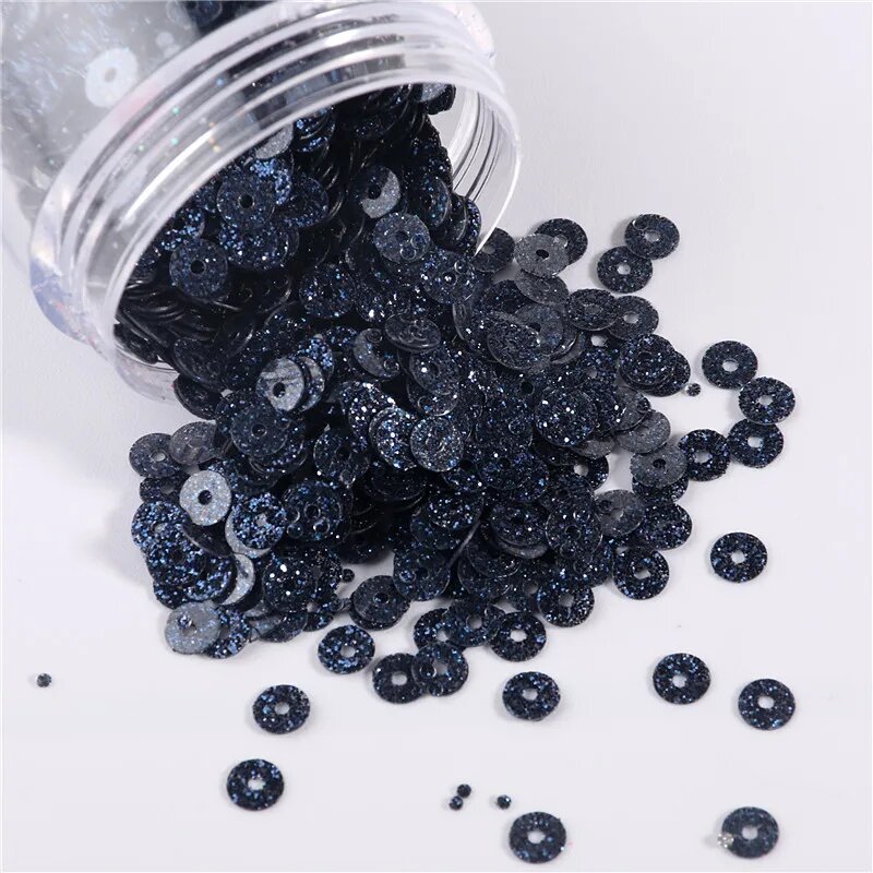 Блестки плоские круглые isequins 4 мм 2000 шт Темно-синий, Navy