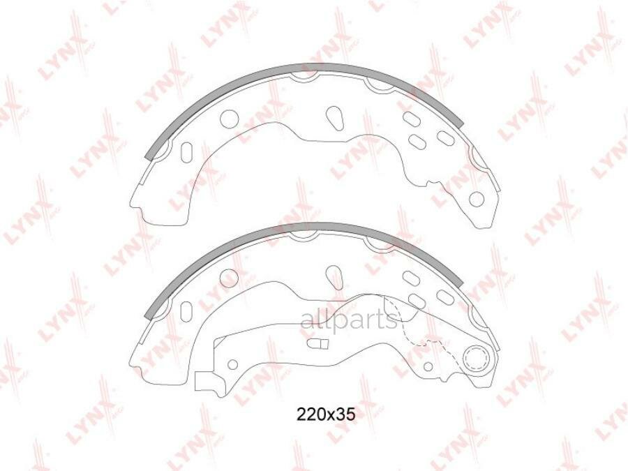 LYNXAUTO BS7304 колодки тормозные ЗАД SUZUKI SX4 1.5-2.0D 06- FIAT SEDICI 1.6-1.9D 06-