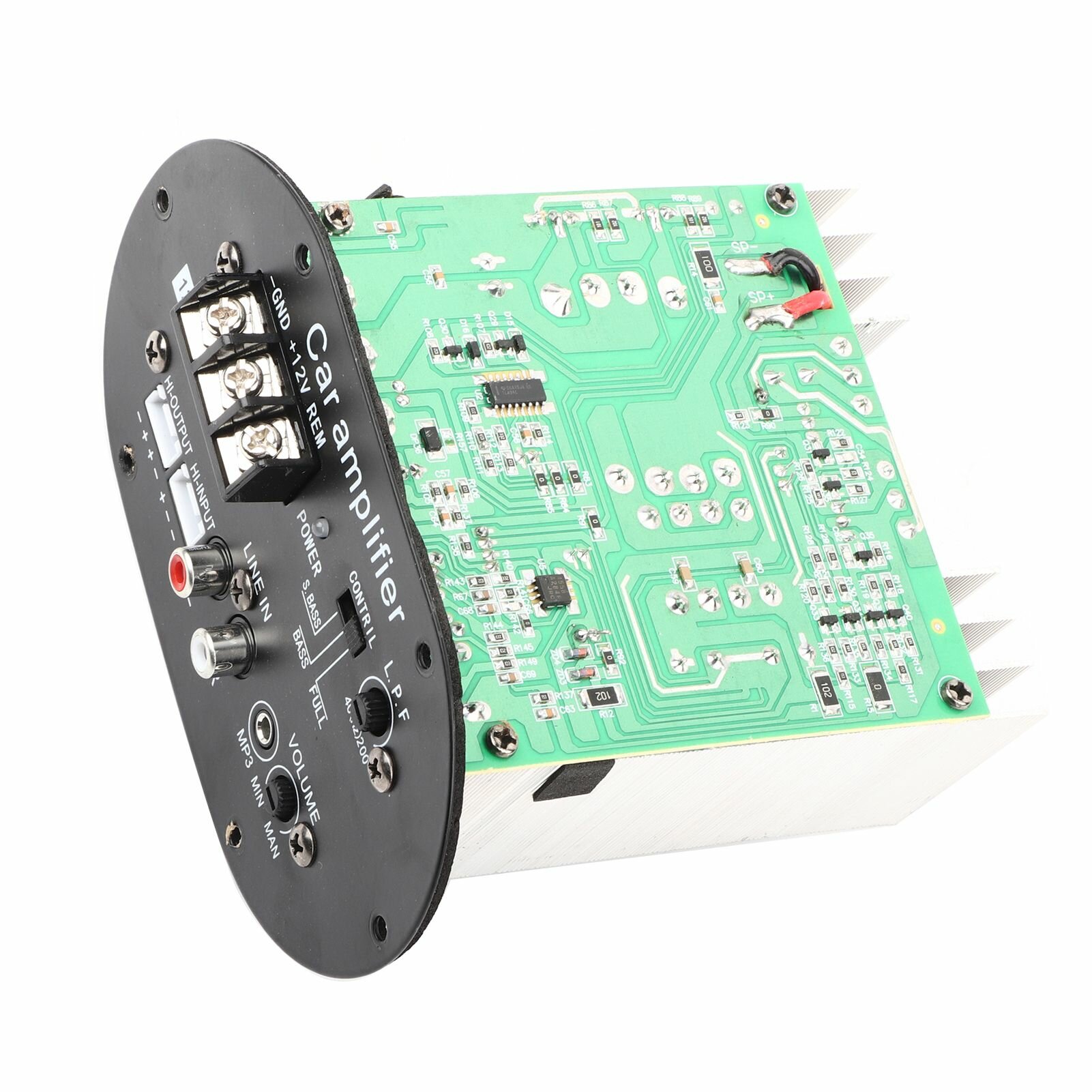 Усилитель автоаудио 120Вт 12V для сабвуфера