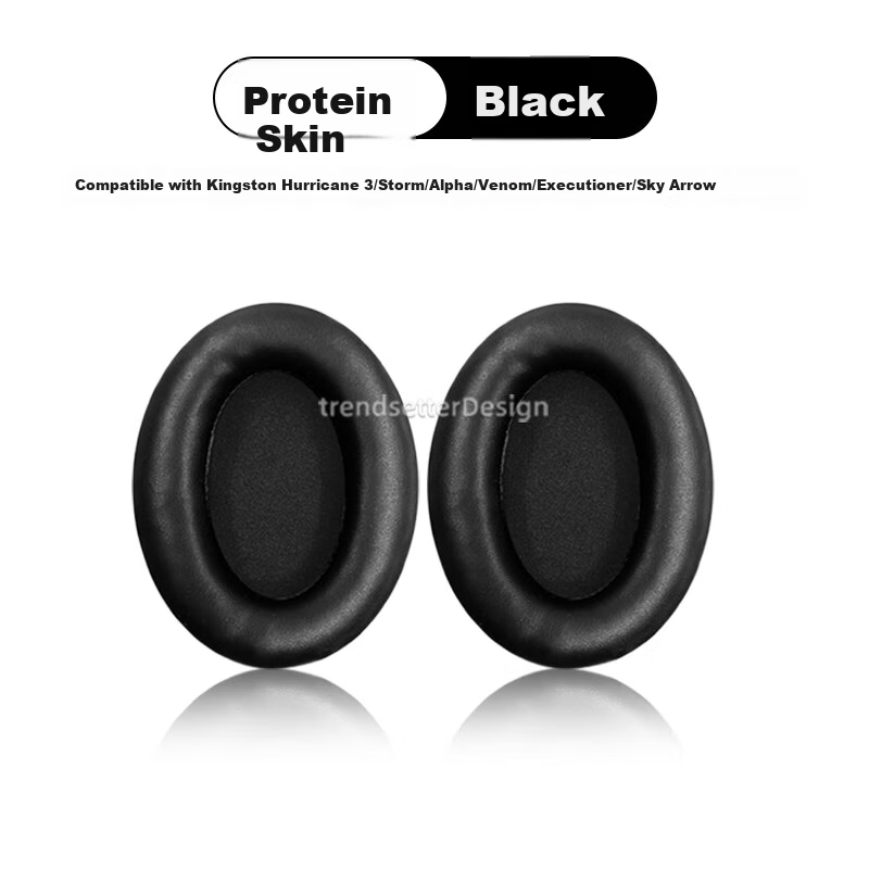 Trendsetter Suitable for HyperX Kingston Headphone Covers, Cloud 2/Hurricane 3 Second-Generation, Spikes, Arrows, Sabers, Storm, Sky, Alpha S, Fengyun Headphone Covers