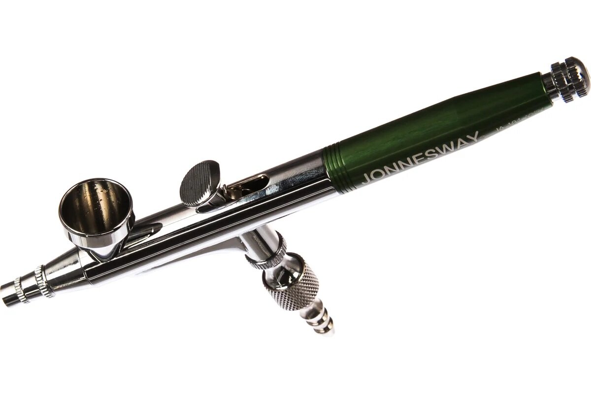 Аэрограф Jonnesway JA-104, 48466, бачок верхний металлический 1.5 мл, дюза 0.2 мм