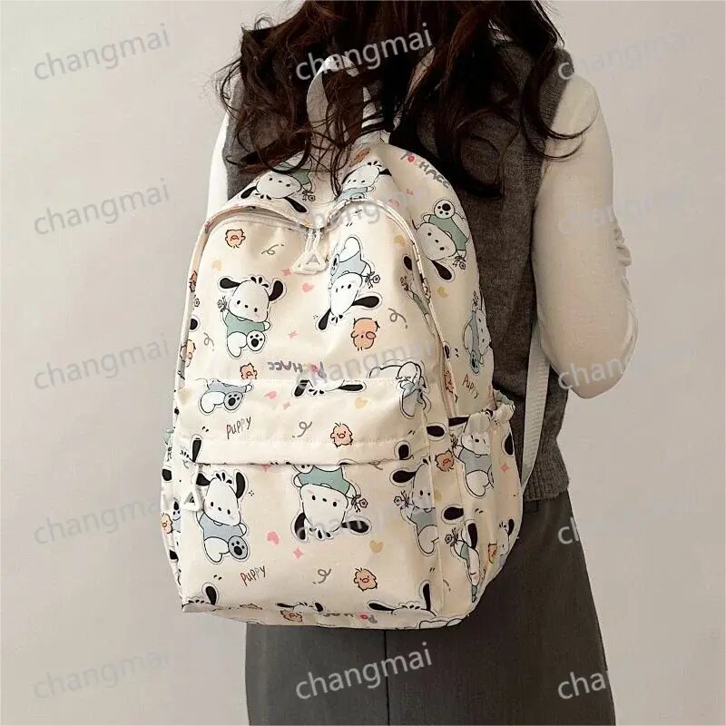 Новый универсальный школьный рюкзак Hello Kitty для меньшинств в корейском стиле, женская сумка, студенческий женский с принтом в виде граффити, водонепроницаемый