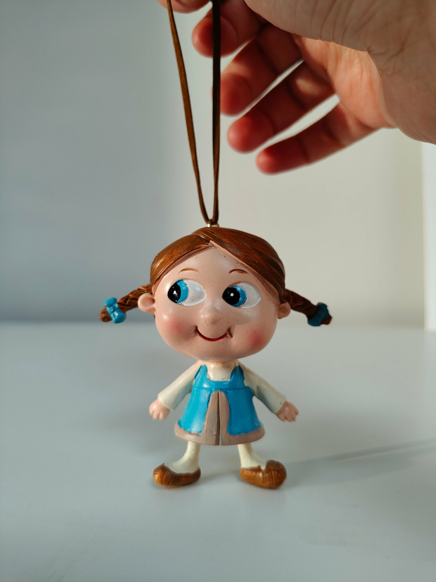 Подвеска на елку 3D, аним. ст. Пилот, м/ф Жихарка, девочка Жихарка, 8х3.5х8.5см, полимерная глина