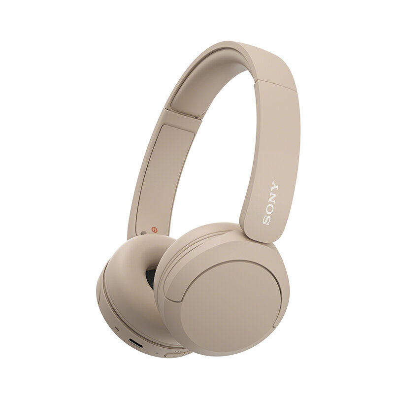 Наушники SONY WH CH520 беспроводные накладные, beige, Overseas Version
