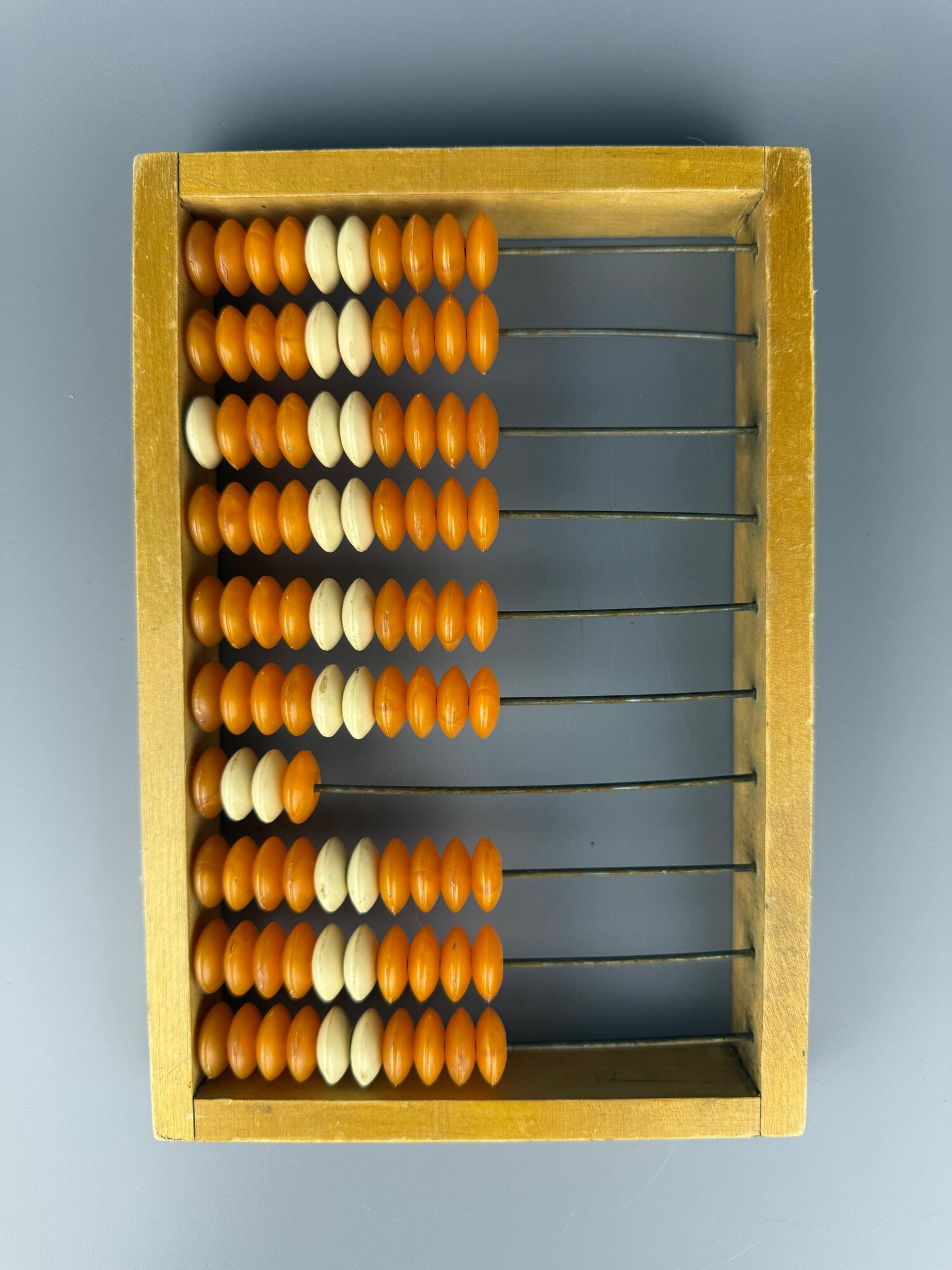 Маленькие деревянные счеты СССР, 16,5 х 24 см.