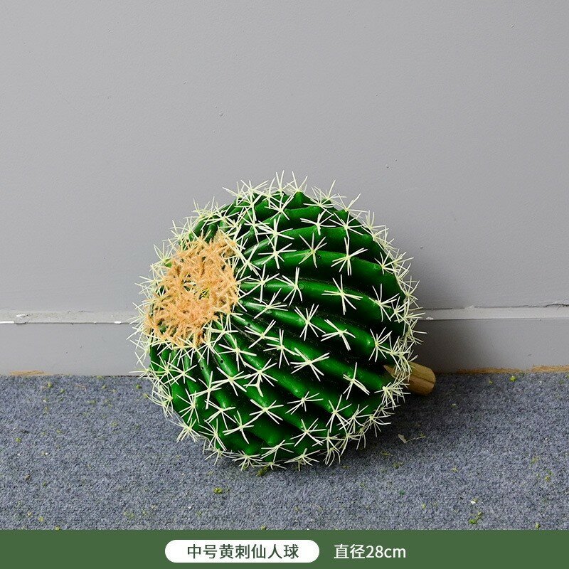 Искусственный кактус в форме шара, фальшивое зеленое растение, декор для окна, мягкое украшение, пустынный ландшафт, сизаль, искусственный кактус драцена, дерево тысячелетия