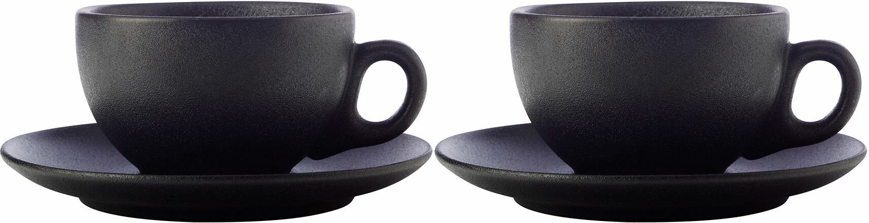 Чайный набор на 2 персоны Maxwell & Williams Икра, сервиз 4 предмета: 2 шт чашки 250 мл и блюдца из фарфора, подарочный