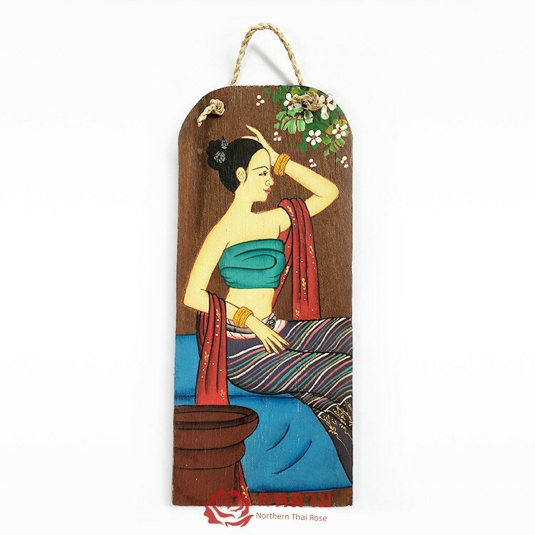 Тайские изделия ручной работы, декоративные картины, украшения для стен Юго-Восточной Азии, ручная роспись, резьба по