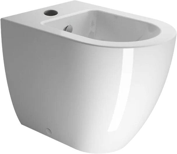 Биде напольное GSI Pura 8869111 глянцевое белое
