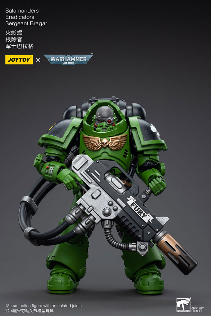 Фигурка JOYTOY Warhammer 40000 Salamanders Eradicators Sergeant Bragar