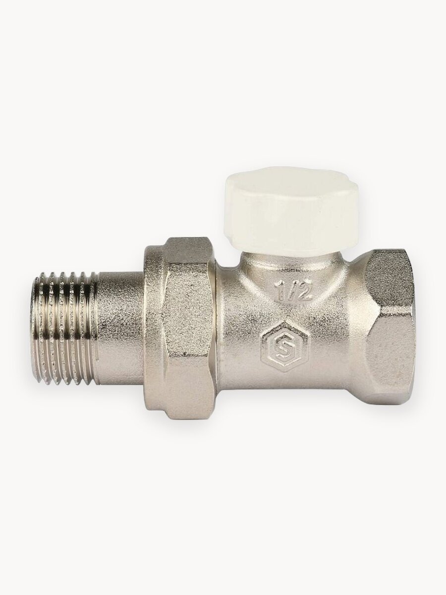 Клапан (вентиль) запорно-балансировочный, 1/2" х 1/2" , прямой