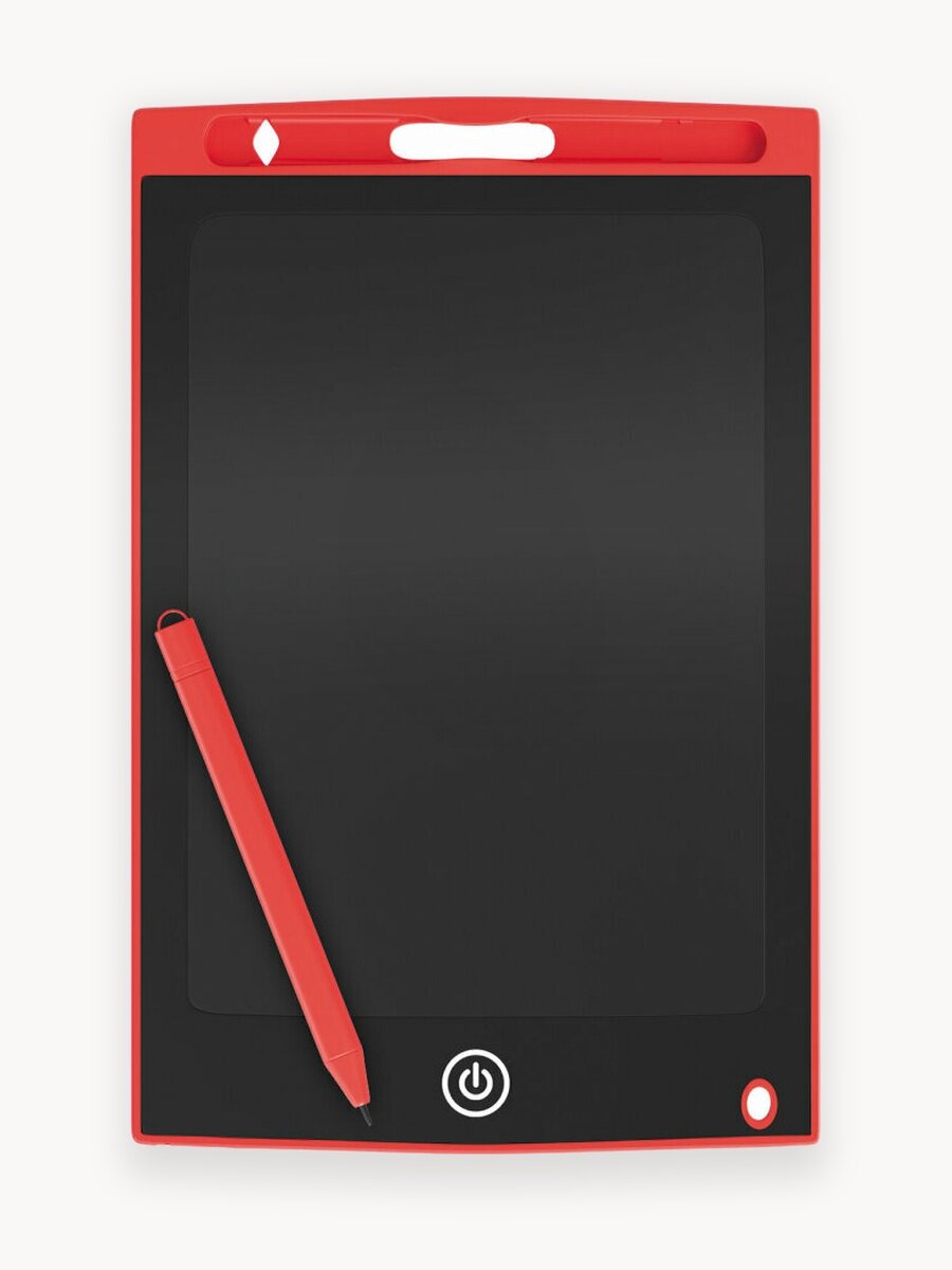 Графический планшет для рисования детский электронный со стилусом цветной, 8,5", 15х23 см, развивающие игрушки для детей, Brauberg Kids, 665301