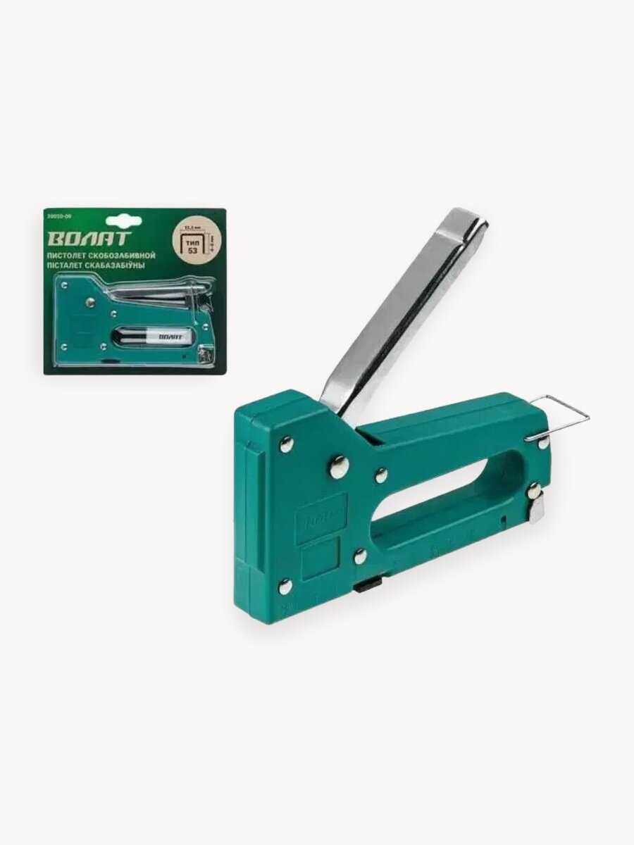 Степлер строительный пластиковый 4-8мм волат, тип скоб 53 (38010-08)
