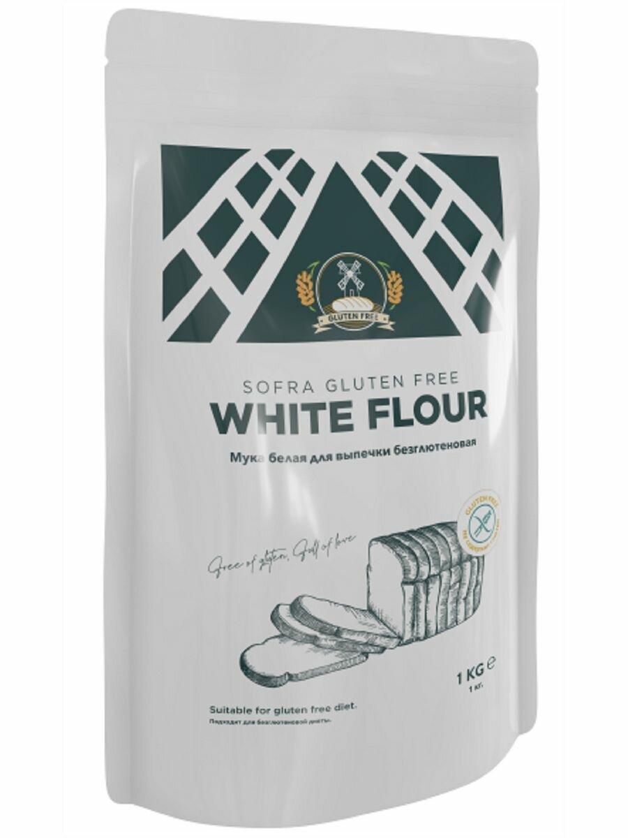 Мука для выпечки безглютеновая белая